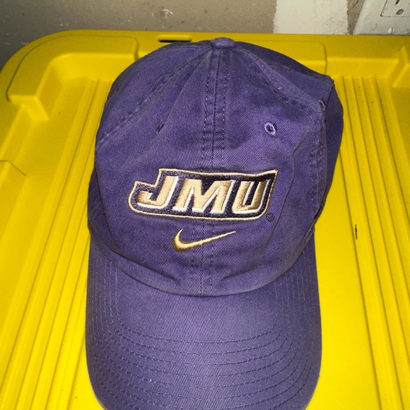 Nike | Accessories | Nike Purple Cap With Gold Jmu Logo | Poshmark